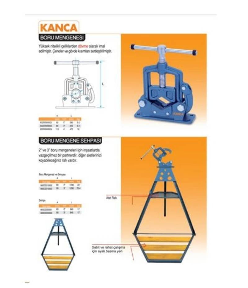 Kanca Boru Mengene 3'' - Mengene | Kaynak Hırdavat